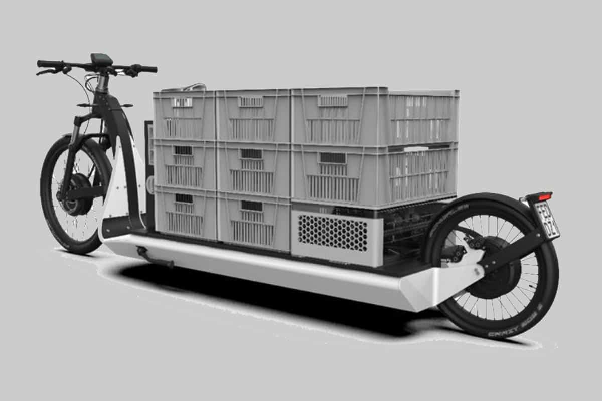 Ce vélo-cargo électrique associe charge rapide et transmission intégrale