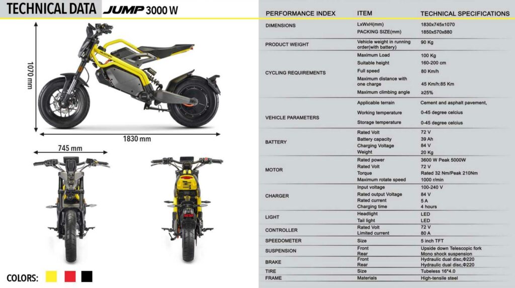 Velocifero Jump : le choix de la simplicité pour cette moto électrique