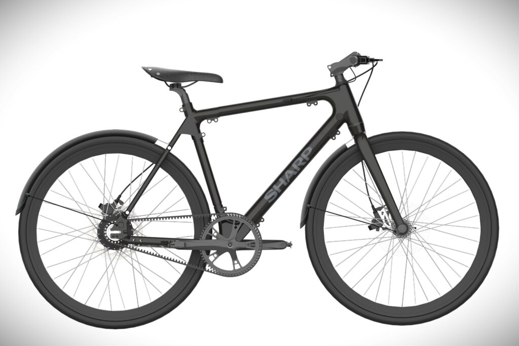 Sharp Milano : un étonnant vélo électrique urbain au cadre vissé