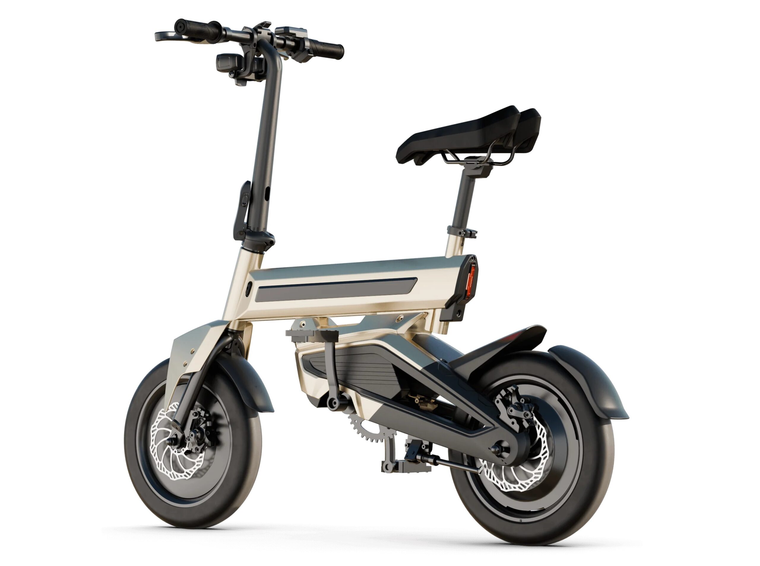 Ce mini-vélo électrique fait renaître un curieux véhicule des années 80