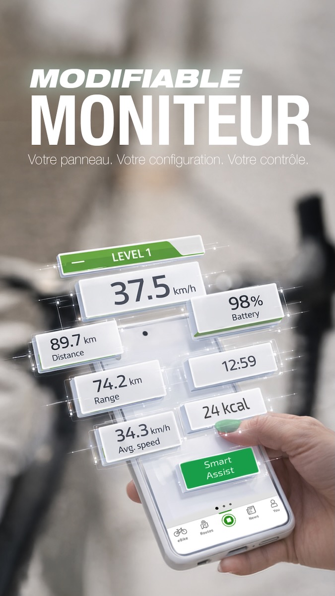 MySmartBike Mahle: tableau de bord personnalisable